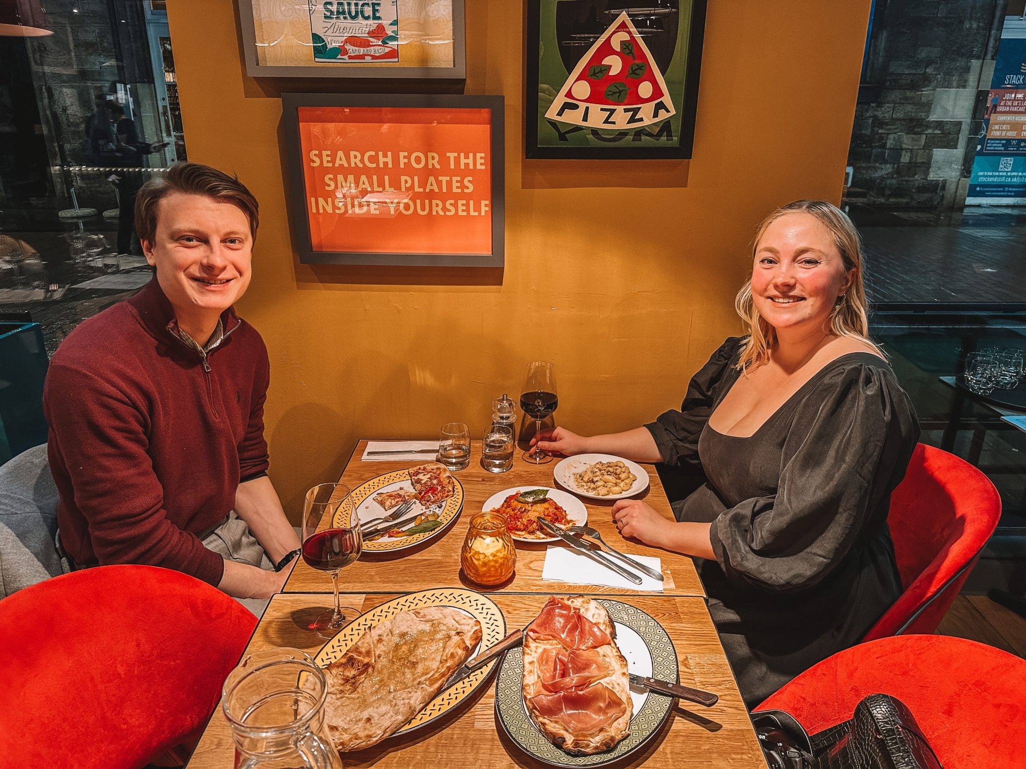 Dinner at Assaggini in Edinburgh - Scandinavian Abroad